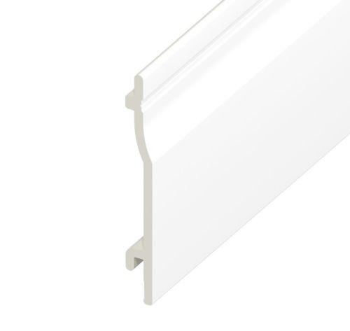 5m x 125mm Shiplap PVC Cladding - White Smooth