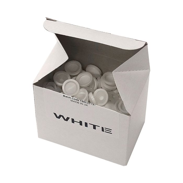 White Screw Cover Cap & Washer